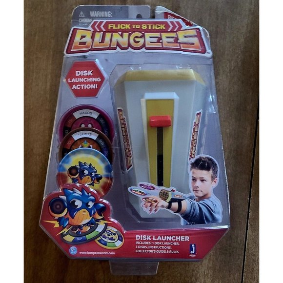 Toys | Bungees Flick To Stick Series 1 Disk Launcher 3 Disks New Open ...